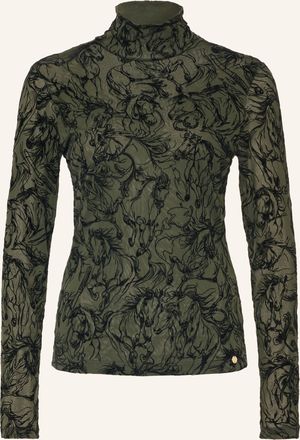 Marc Cain Longsleeve Aus Mesh gruen