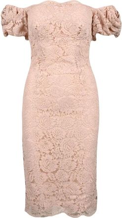 Pinko Pinko - Robe fourreau en dentelle - Femme - Robes - Rose - Taille: 36 FR