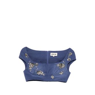 Shushu/Tong Embellished V-neck Top