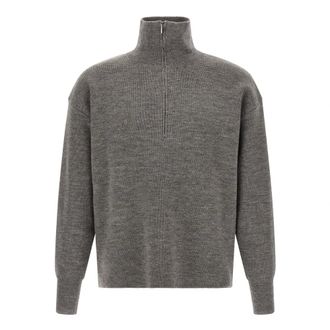 Maryya Maryya - Pull &agrave; col roul&eacute; en maille - Homme - Pulls - Gris - Taille: S