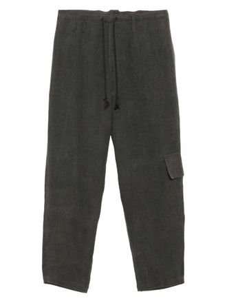 Yohji Yamamoto Hose mit Kordelzug - Grau