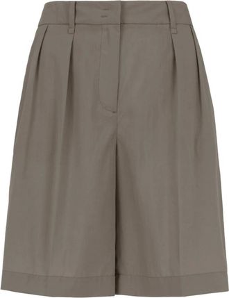 Bomboogie Femme, Shorts, Brun, Taille: 36 FR Bermuda ample en Lyocell