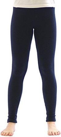 YESET Enfants Thermique Fille Leggings Pantalon Long en Coton Doublure Polaire - Bleu foncé, 152