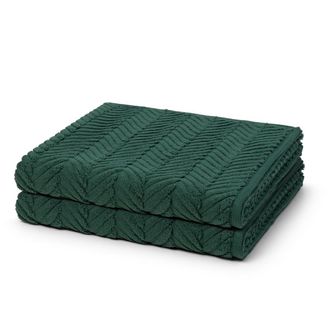 ROSS 2 teiliges Frottier-Set - Sensual Skin - Zopf-Muster (2 X Duschtuch im Set) - 500 g/m2 - Baumwolle - Walkfrottee - saugstark - weich und flauschig - M