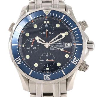 Omega Montre Pre-owned Vintage - Homme - Pre-owned - Bleu - Taille: ONE Size