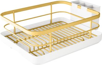 Generic Abtrofgestell Geschirr mit Abtropfschale & Besteckhalter,Rostfrei Abtropfständer Abtropfgitter Geschirrtrockner Geschirrabtropfgestell Küche I Dish Dr