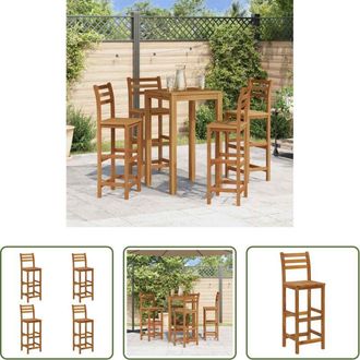 vidaXL vidaXL Massivholz - Barhocker 4 Stk. Massivholz Akazie
