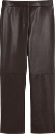 Max Mara Femme, Pantalons, Brun, Taille: 40 FR Pantalon en cuir