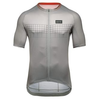 Gore Herren Grid Fade 2.0 Trikot, Lab Gray/Fireball, L EU