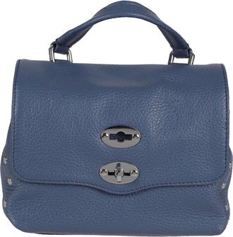 Zanellato Femme, Sacs, Bleu, Taille: ONE Size Sac en cuir de veau bleu Made in Italy