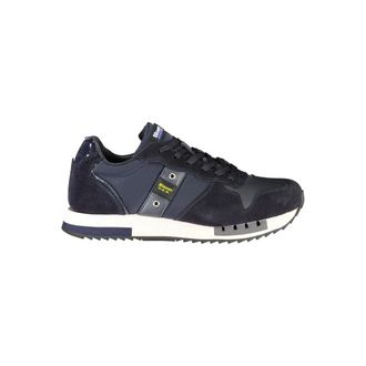 Blauer Blaue Kontrast-Sportsneaker mit Schnrsenkeln - - Shoes - Herren - Blau - 45 EU