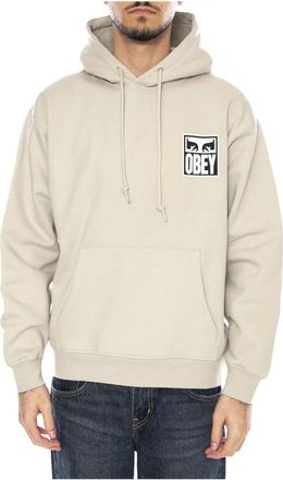 Obey Homme, Sweatshirts et sweats &agrave; capuche, Beige, Taille: XL SweaT-shirts &agrave; capuche
