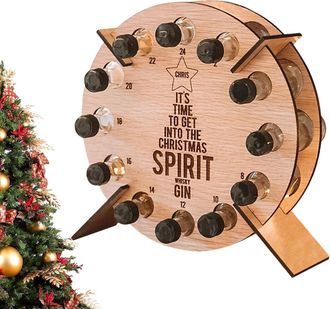 Generic Weinflaschenhalter | Halten Sie 12 Weinflaschen Weihnachts-Weinflaschenhalter und Countdown-St&auml;nder | Weihnachtskalender, Countdown f&uuml;r Weihnachts-Dek