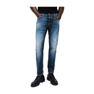 Salsa Vintage Slim Fit Jeans mit Knopfleiste - - Jeans - Herren - Blau - W29 L30