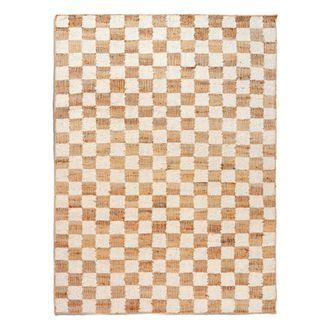 Ferm Living Tapis en jute et laine Check Ferm Living