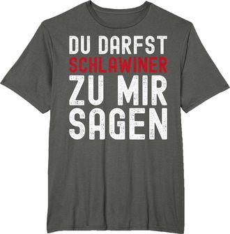Jimbeels Du darfst Schlawiner zu mir sagen Frecher Spruch T-Shirt