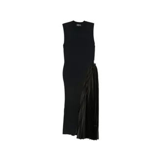 Emporio Armani Femme, Robes, Noir, Taille: 38 FR Knitted Robes