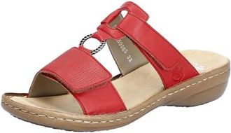 Rieker Mules V2885 pour femme, rouge, 43 EU