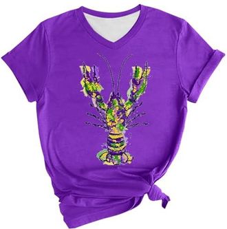 Generic Tee Shirt Femme Grande Taille D&eacute;t&eacute; Manche Court Basiques Hauts Shirts D&eacute;t&eacute; D&eacute;contract&eacute;e Loose Vetement &Agrave; La Mode Manches Courtes Chemise L&acirc;che Et Resp