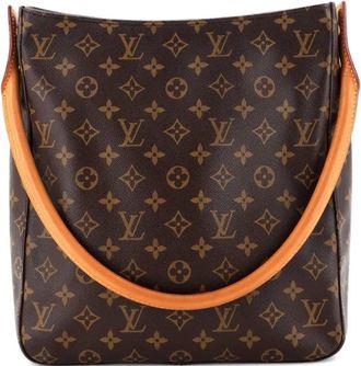 Louis Vuitton Looping Handbag Monogram Canvas GM shoulder bag - Braun