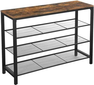 Vasagle &Eacute;tag&egrave;re &agrave; chaussures, Organisateur pour chaussures, Rangement, avec 3 &eacute;tag&egrave;res en maille, pour entr&eacute;e, salon, chambre, structure simple