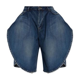 Balenciaga Tulipe Bermuda - - Shorts - Damen - Blau - S