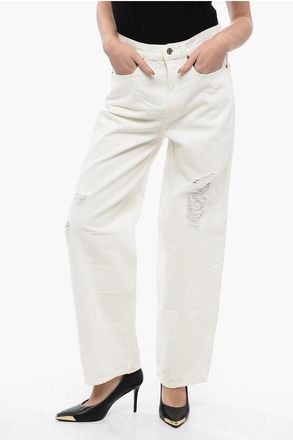 AllSaints High Waist Distressed Effect Wide Leg JAYCE Jeans 23cm size 27