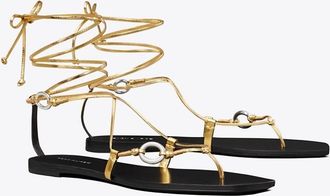 Tory Burch Linked Lace-Up Sandal