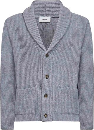 Lardini cardigan à col châle - Gris