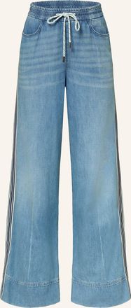 Marc Cain Jeans Welkom Mit Galonstreifen blau