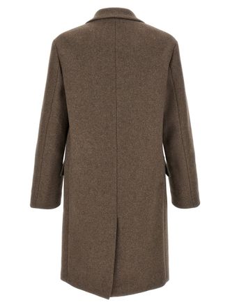 Dries Van Noten Wool Blend Coat - Taupe