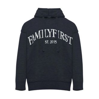 Family Fir$t Milano Logo-Stickerei Hoodie - - Sweatshirts & Hoodies - Herren - Blau - XL