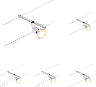 Paulmann Wire Spot Salt max1x10W GU5,3 Chrom matt/ (Packung mit 5)
