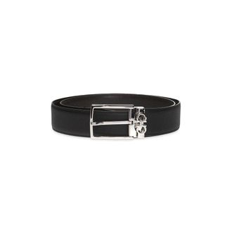 Ferragamo Homme, Accessoires, Noir, Taille: 110 CM Ceinture Gancini r&eacute;versible et ajustable