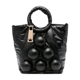 La Milanesa La Milanesa, Femme, Sacs, Noir, Taille: ONE Size Sac Noir avec Cercles D&eacute;coratifs