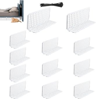 Generico Schutz unter dem Sofa: 12-teiliges Katzenstopper-Set, Sofa-Polsterung, Sicherheitsvermittler f&uuml;r Haustiere und Kinder, rutschfestes Schutzelement, G-V