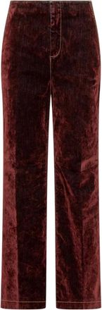 Momoni Femme, Pantalons, Rouge, Taille: 38 FR Pantalon Edimburgo