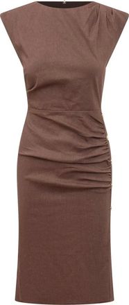 Pinko Pinko, Femme, Robes, Brun, Taille: 38 FR Alissa Midi Dress