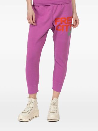 Freecity Jogginghose mit Logo-Print - Rosa
