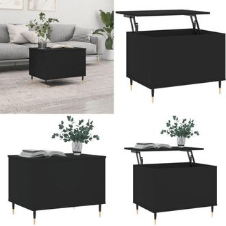 vidaXL Couchtisch Schwarz 60x44,5x45 cm Holzwerkstoff - Couchtisch - Wohnzimmertisch - Beistelltisch - Holzwerkstoff - Schwarz - Home & Living