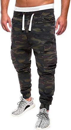 Generic Pantalon Cargo Homme Jogging Chino Gris Jean Sarouel Harem Sweatpants Denim Noir Bas Survetement Pas Cher Vert Survet Noire Joggings Sport Trousers Pa