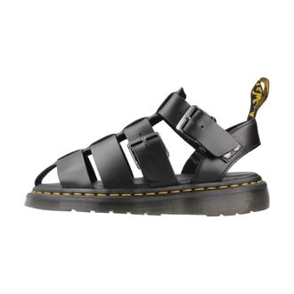 Dr. Martens Stilvolle flache Sandalen f&uuml;r Frauen - - Shoes - Damen - Schwarzk - 36 EU