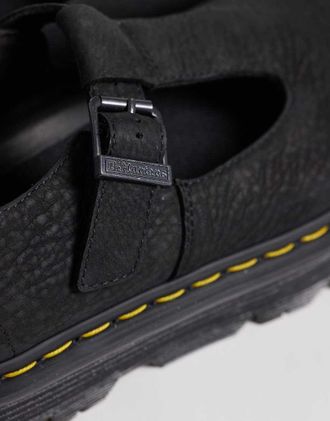 Dr. Martens ZebZag - Chaussures style babies en nubuck - Noir