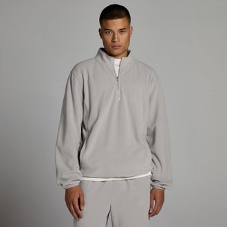 MyProtein MP Herren Fleece mit 1/4-Rei&szlig;verschluss - Grau - XXXL