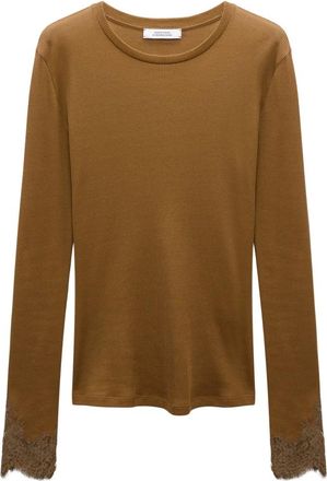 Dorothee Schumacher Femme, Tops, Brun, Taille: 44 FR Long Sleeve Hauts