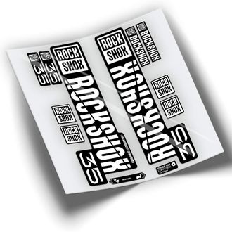 Generico Ref: VP396 Aufkleber, kompatibel mit Rock-Shox 35 Gabel 2018-2020 MTB, Sticker, Aufkleber, Aufkleber f&uuml;r Mountainbikes, Wei&szlig;