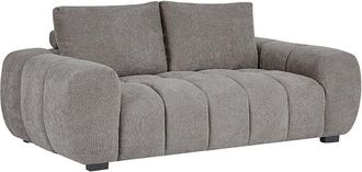 Vente-Unique Vente-unique - Canap&eacute; 3 places en tissu textur&eacute; gris berenia