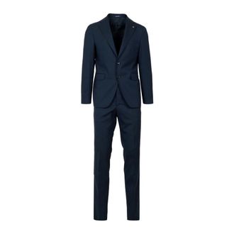 Tagliatore Einknopf-Kleid - - Suits - Herren - Blau - L