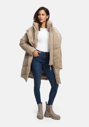 Marikoo Winterjacke Virenaa mit extra hohem Kragen und warmem Fleecefutter