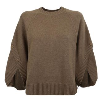 Max Mara Femme, Pulls, Brun, Taille: 42 FR Pull ras du cou Ampex